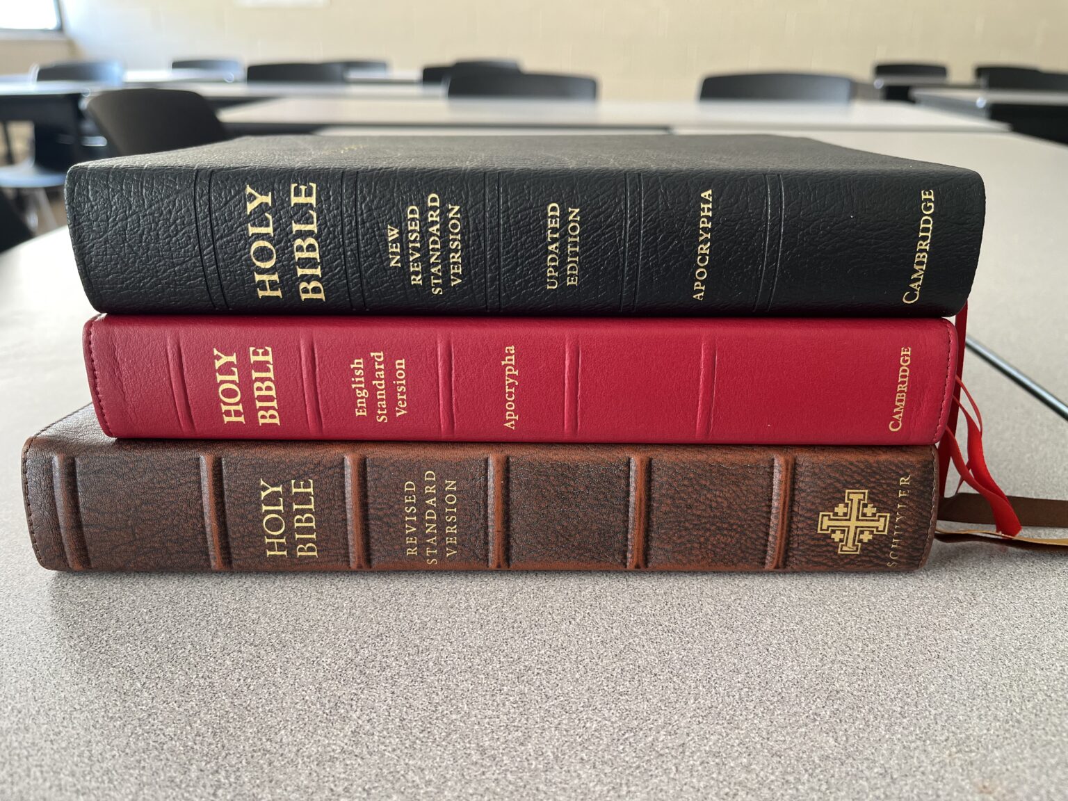 Review: NRSVUE Popular Text Bible w/ Apocrypha Split Calf Leather ...